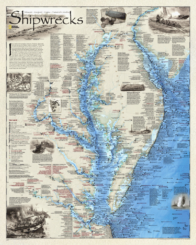 Shipwreck Map of Delmarva
